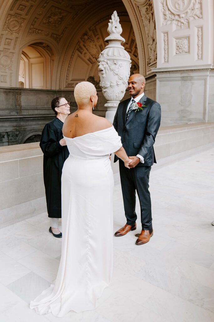 4th Floor SF City Hall Elopement | Aline and Faheem